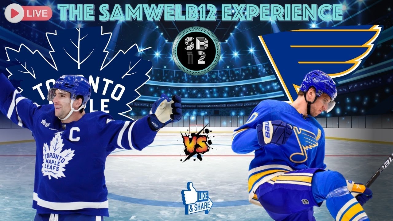 🔵TORONTO MAPLE LEAFS vs. ST.LOUIS BLUES live NHL Hockey | Play by Play ...