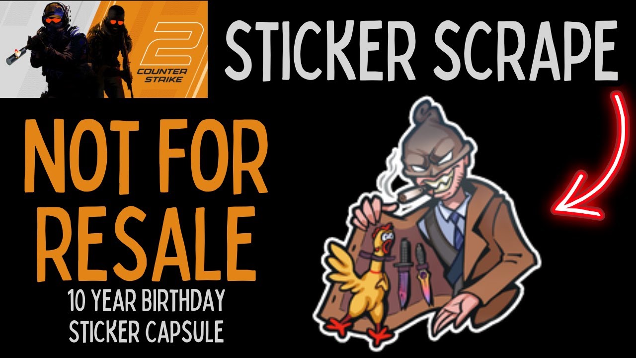 Not For Resale Sticker Scrape #csgo #csgoskins #ohnepixelfunny - YouTube