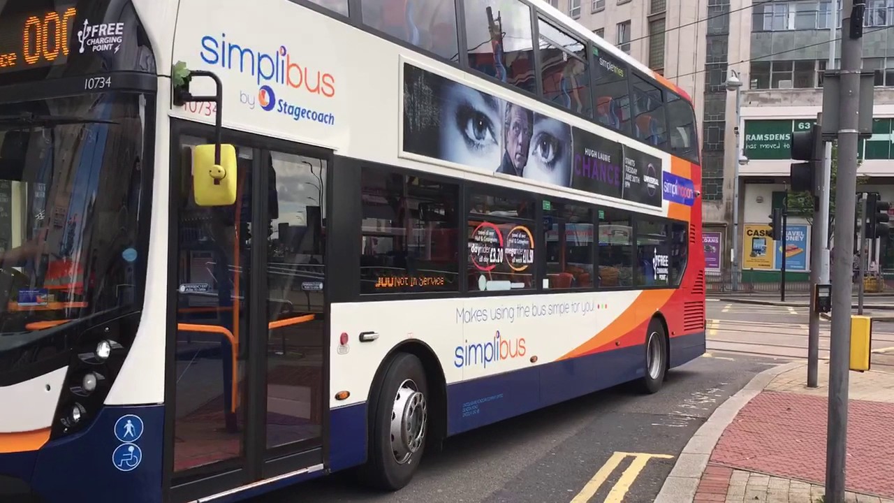 Stagecoach Bus 10411/Manchester+10734/Hull At Sheffield City Centre ...