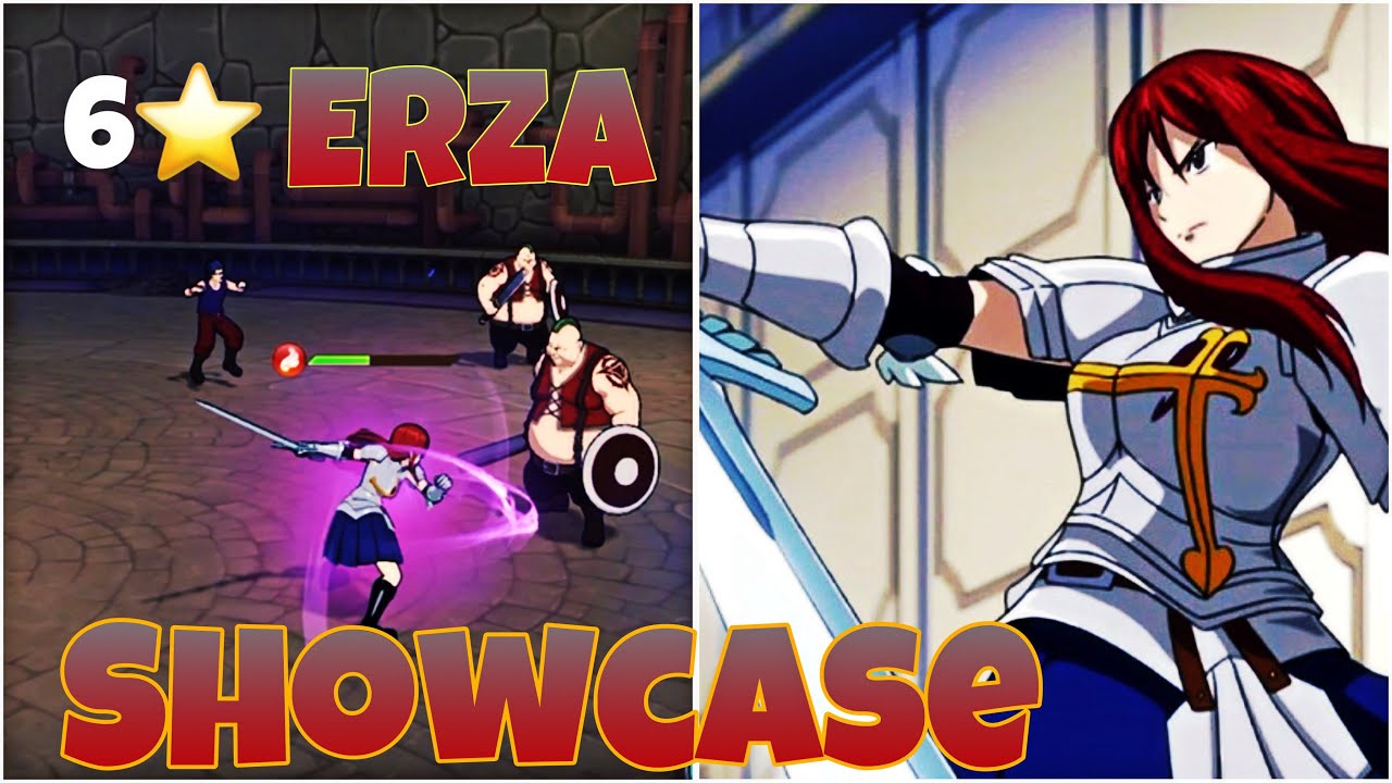 6⭐️ Erza Gameplay Showcase | Fairy Tail Fierce Fight - YouTube