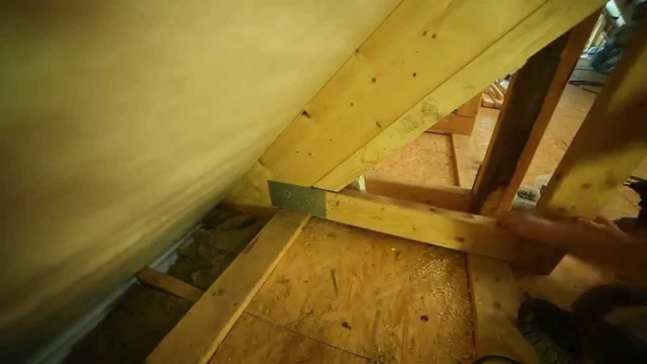 Replacing strut's on the roof - YouTube