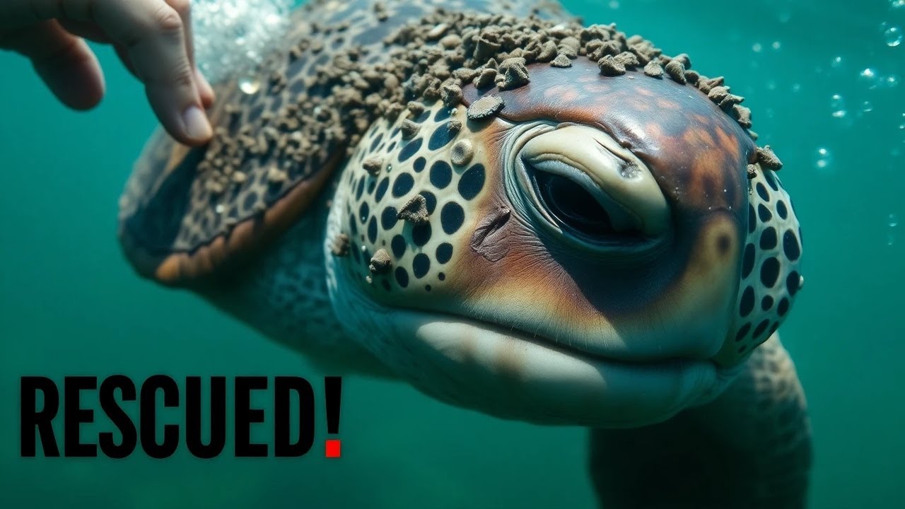 GIANT Barnacles Removed from Turtle in Epic Rescue! 🐢🌊 - YouTube