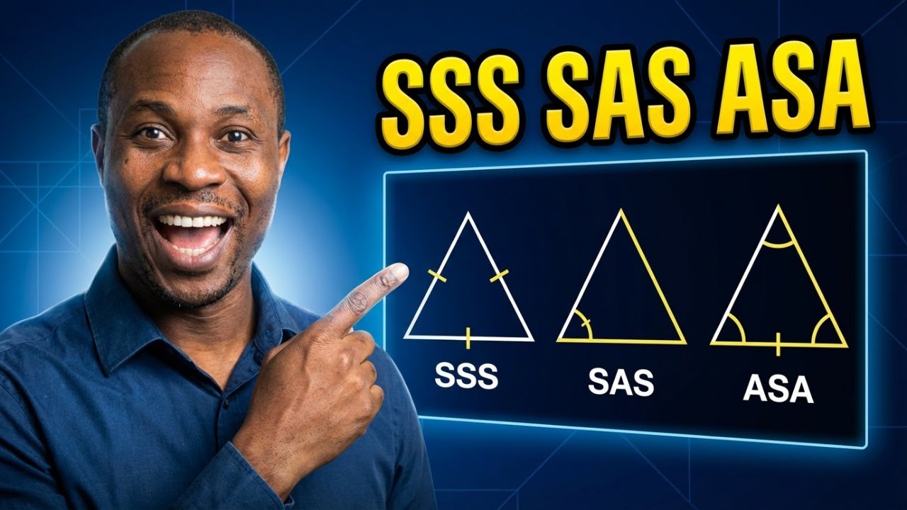 SSS, SAS, ASA Triangles Explained in Simple Steps - YouTube