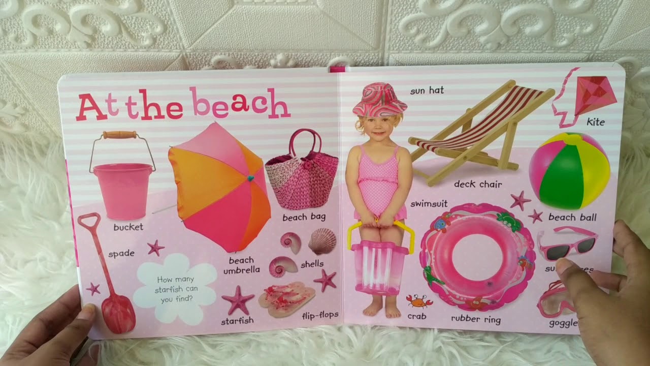 First 100 Pretty Pink Words Board Book - YouTube