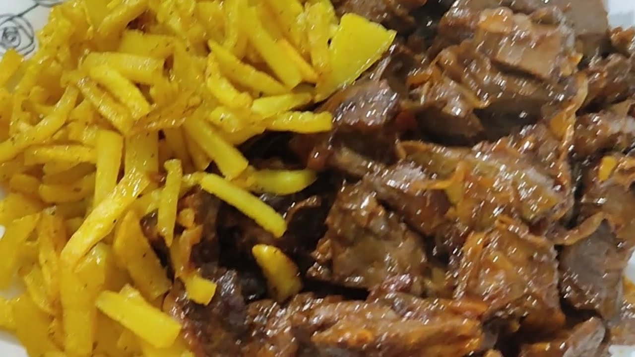 cooked sheep lung - YouTube