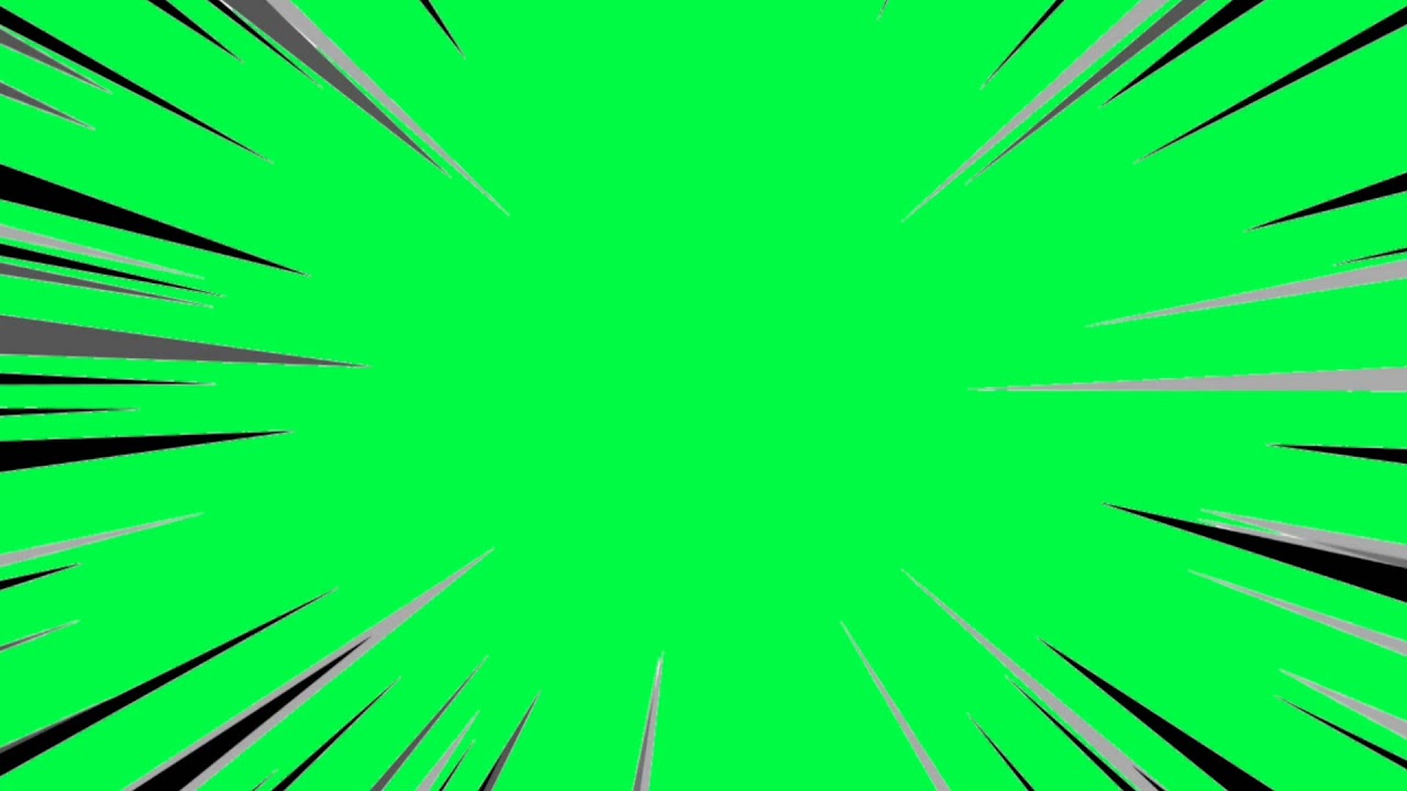 Green screen speedlines - YouTube