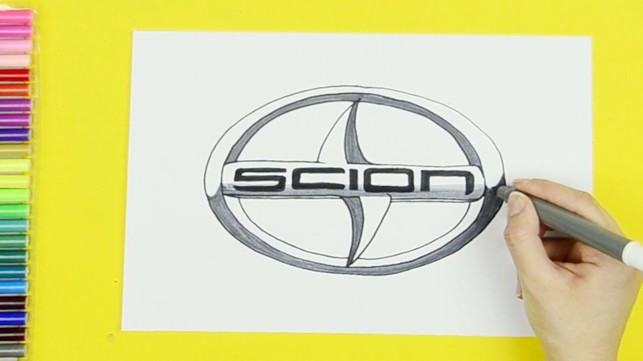 How to draw Scion Car Logo - YouTube