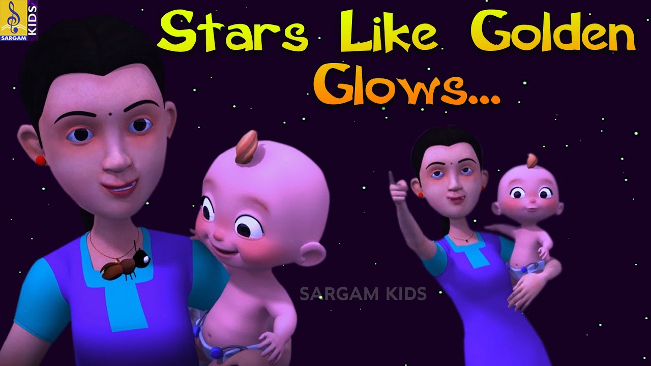 Stars Like Golden Glows... | English Kids Animation Song | Songs For ...