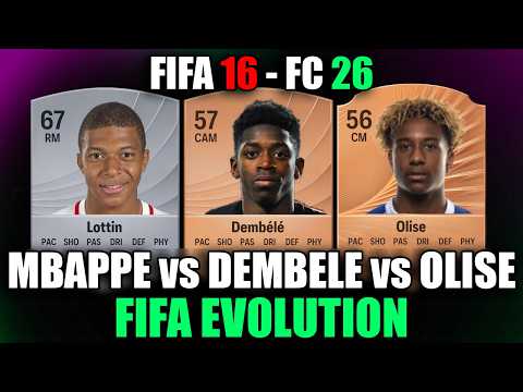 MBAPPE vs DEMBELE vs OLISE 😱🔥 FRANCE ATTACK in FIFA EVOLUTION !! FIFA 16 - FC 26