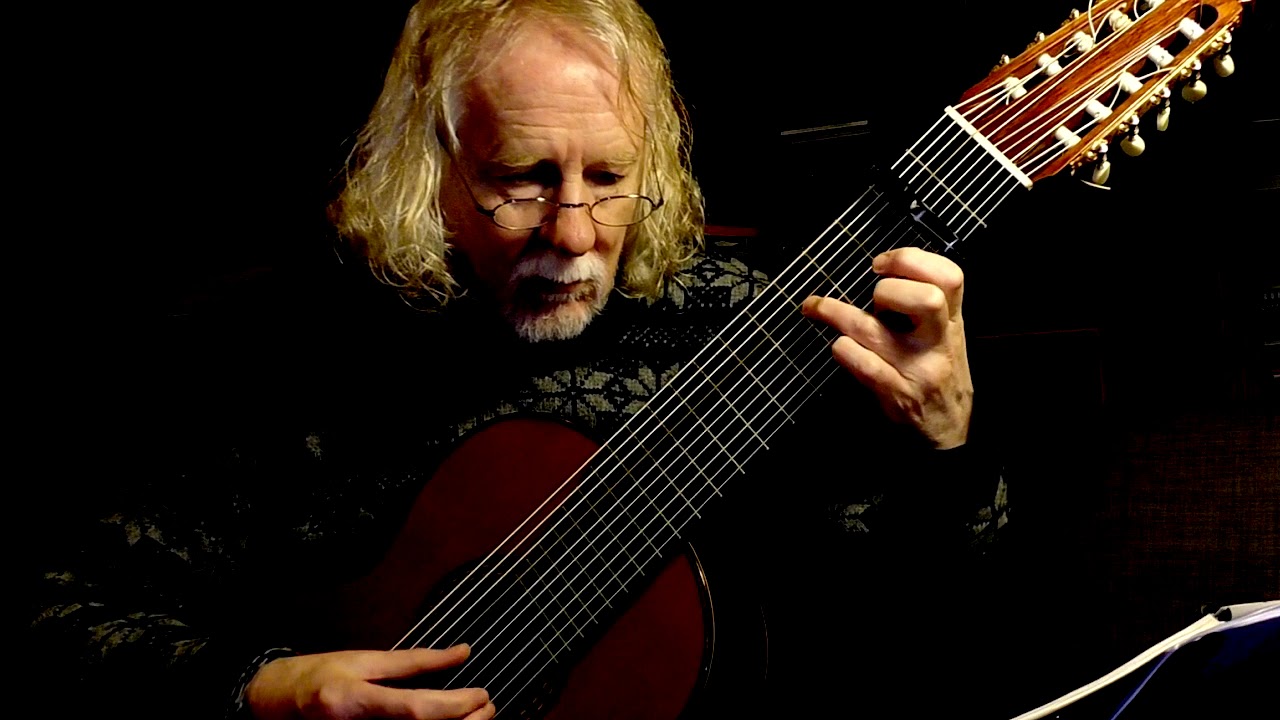 Baroque tuning on 10-string Guitar Experiment #2 - with Sarabande in Dm ...