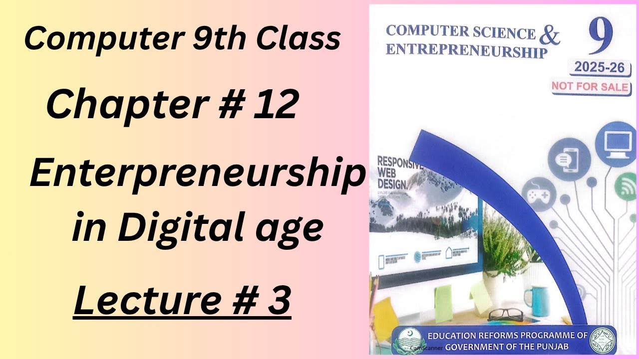 Computer II Class 9th Chapter # 12 Lecture No 3 - YouTube