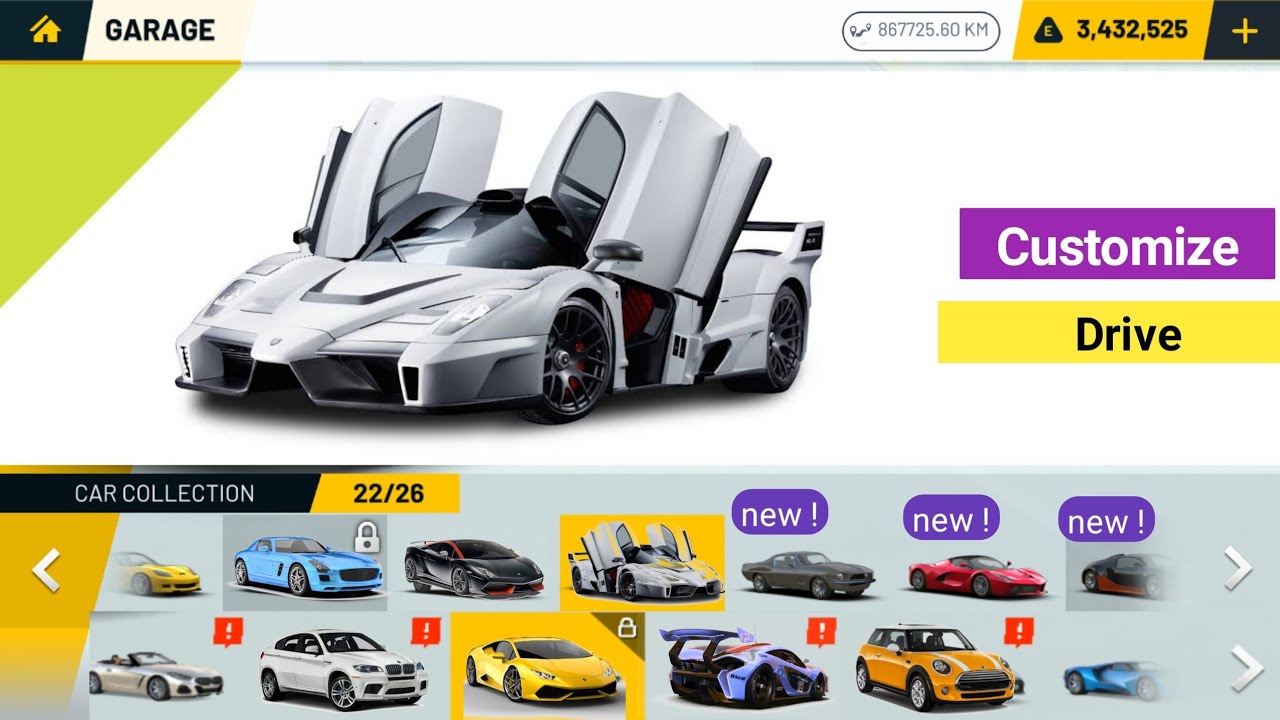 Extreme Car Driving Simulator Old Version - All VIP Cars Unlocked - YouTube