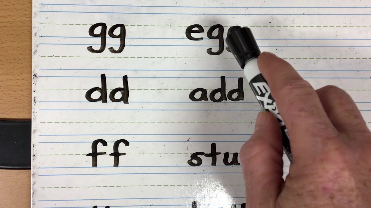 Double-Letter Spellings for Consonant Sounds, Lesson 10, Unit 8 - YouTube