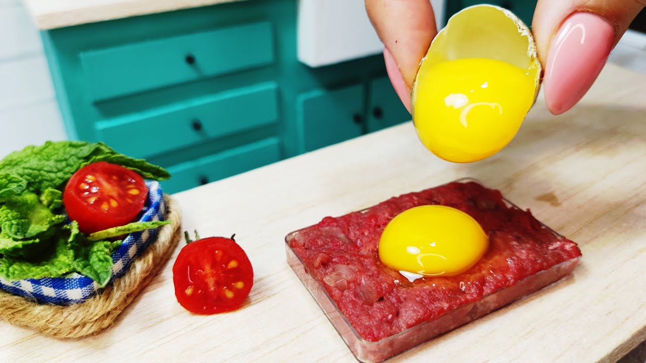 The Best Recipe For Stuffed Minced Beef With Egg | Miniature Food ...