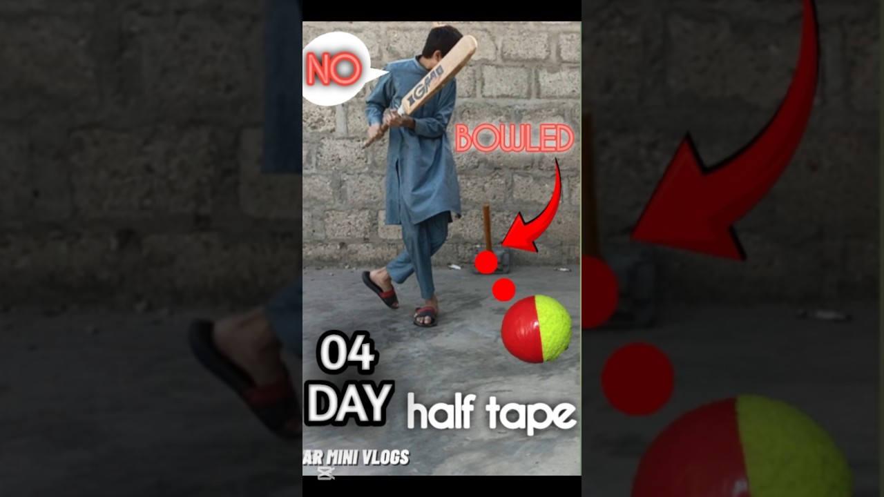 half tape ball | BOWLING PRACTICE 📍| DAY 4 #cricket #minivlog # ...