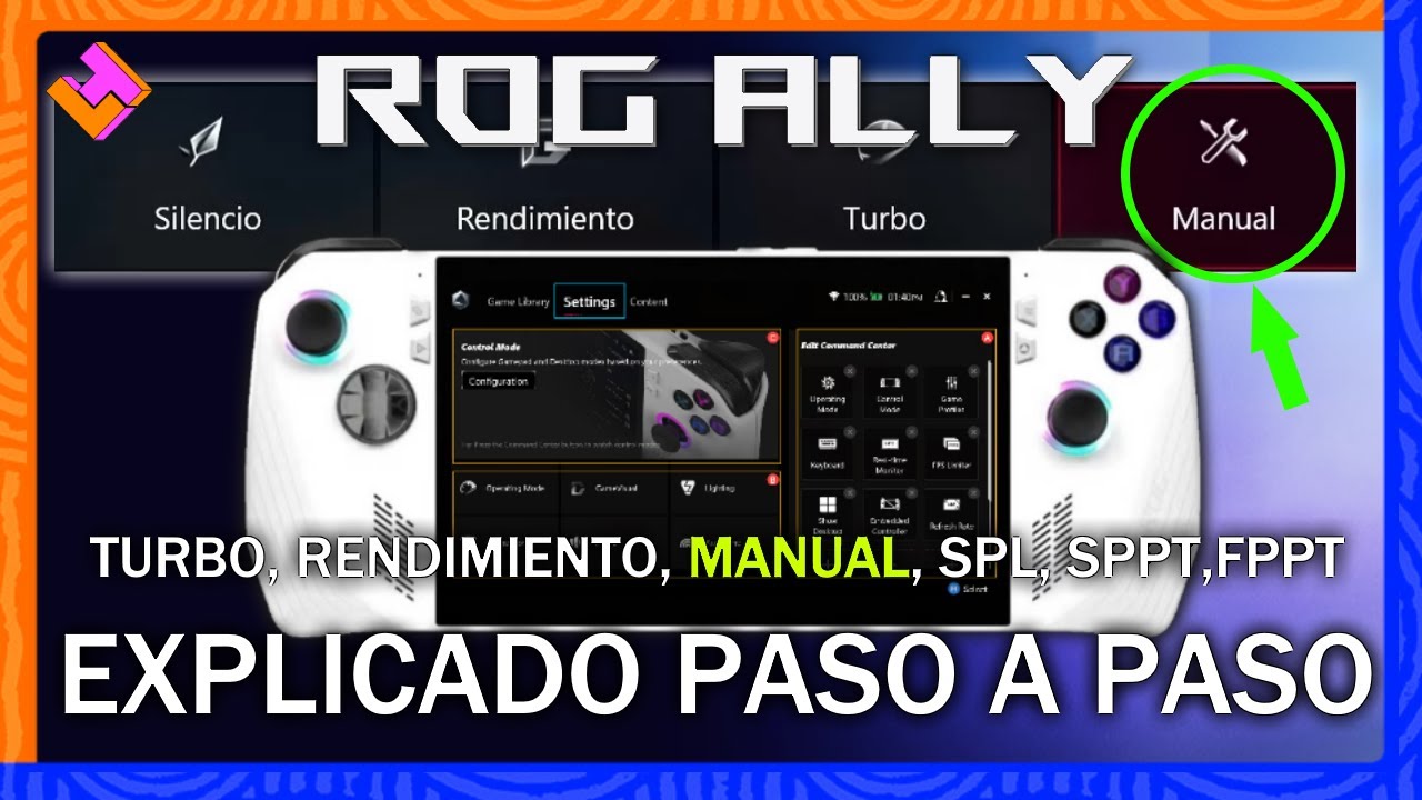 ⚠️ROG ALLY ⚠️Tutorial sobre modos, perfiles manuales, SPL SPPT, FPPT. # ...