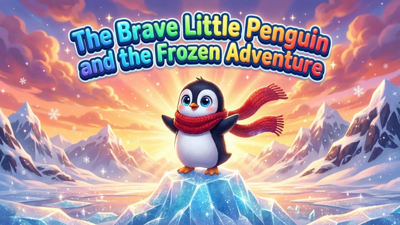 The Brave Little Penguin and the Frozen Adventure#SnowyAdventure# ...