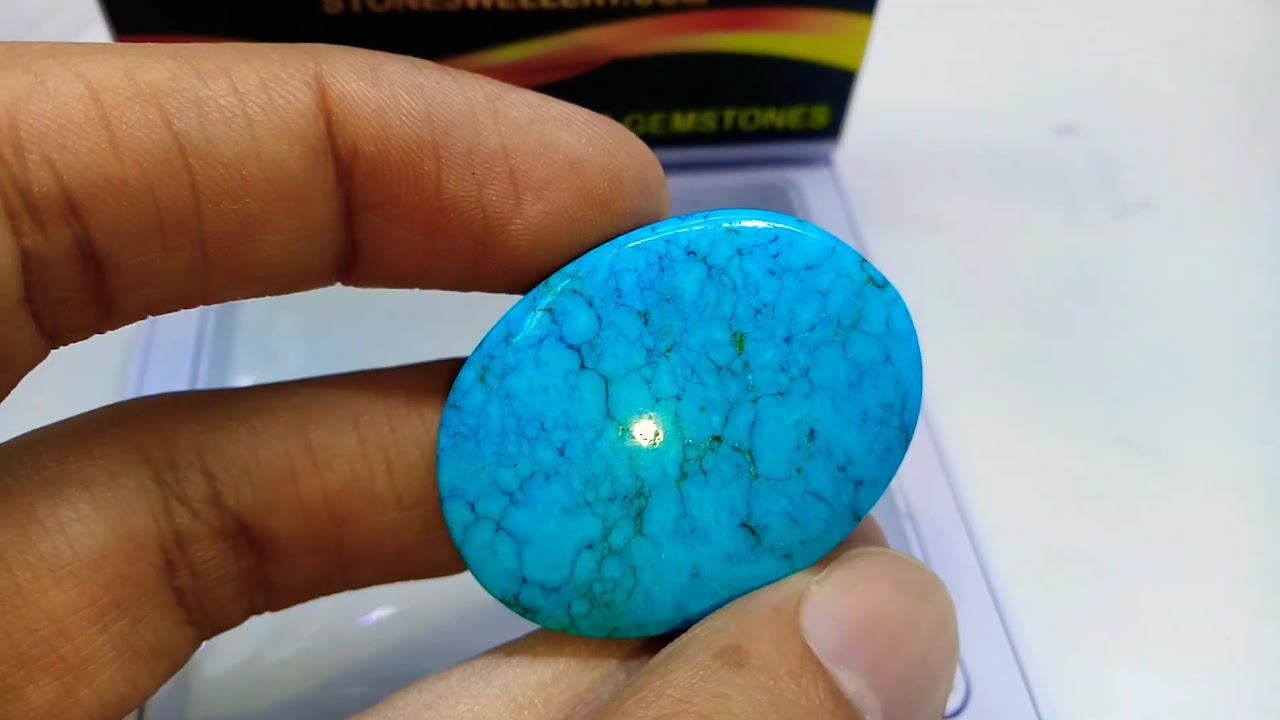 82 CARAT BIG SIZE TURQUOISE FIROZA FEROZA STONE FOR BRACELET OR LOCKET ...