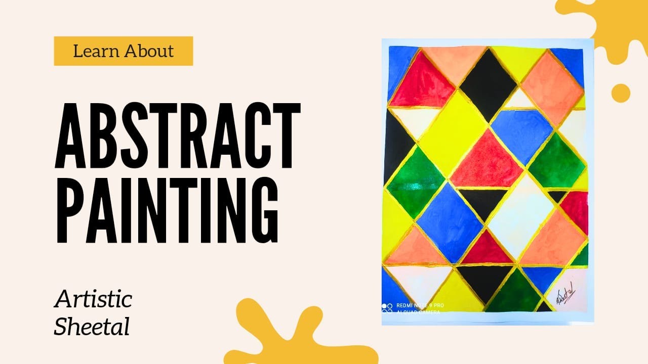 How To Make Simple Abstract Art | Artistic Sheetal #art #abstractart # ...