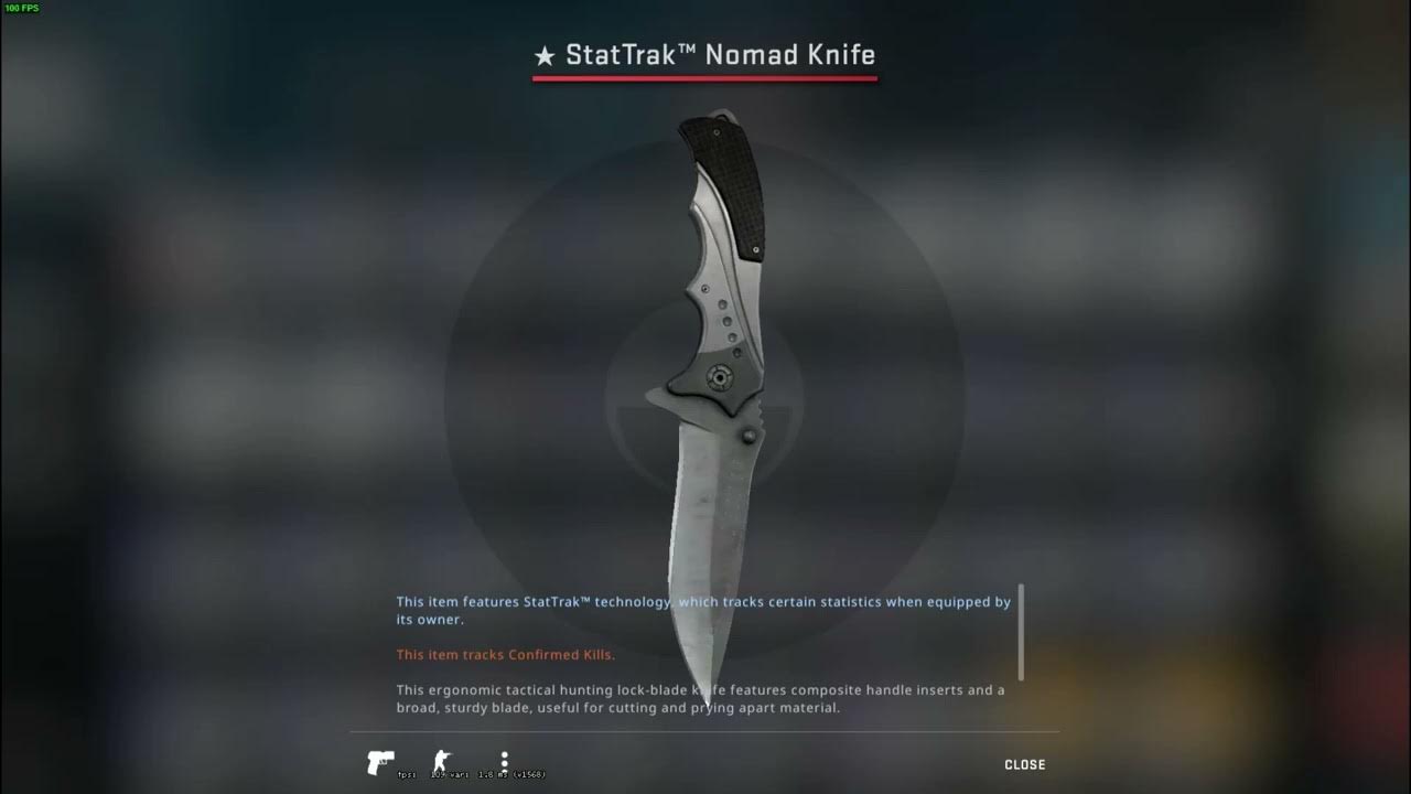 Stattrak Nomad Knife Vanilla unboxing. CS:GO - YouTube