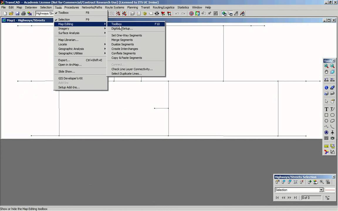 Converting *.cdf to *.dbd in TransCad - YouTube