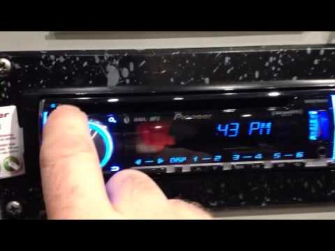 How to set clock on new Pioneer car stereo - YouTube