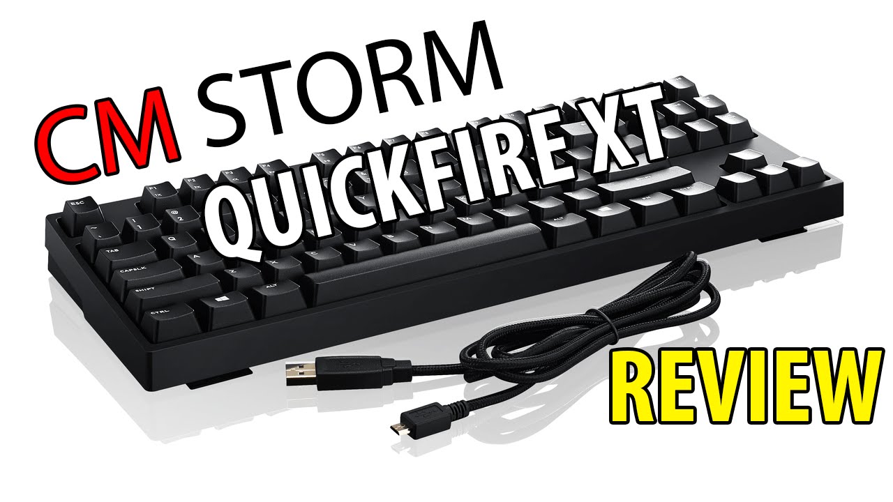 Cooler Master CM Storm Quickfire XT Mechanical Gaming Keyboard Overview / Review Cherry MX Brown ...
