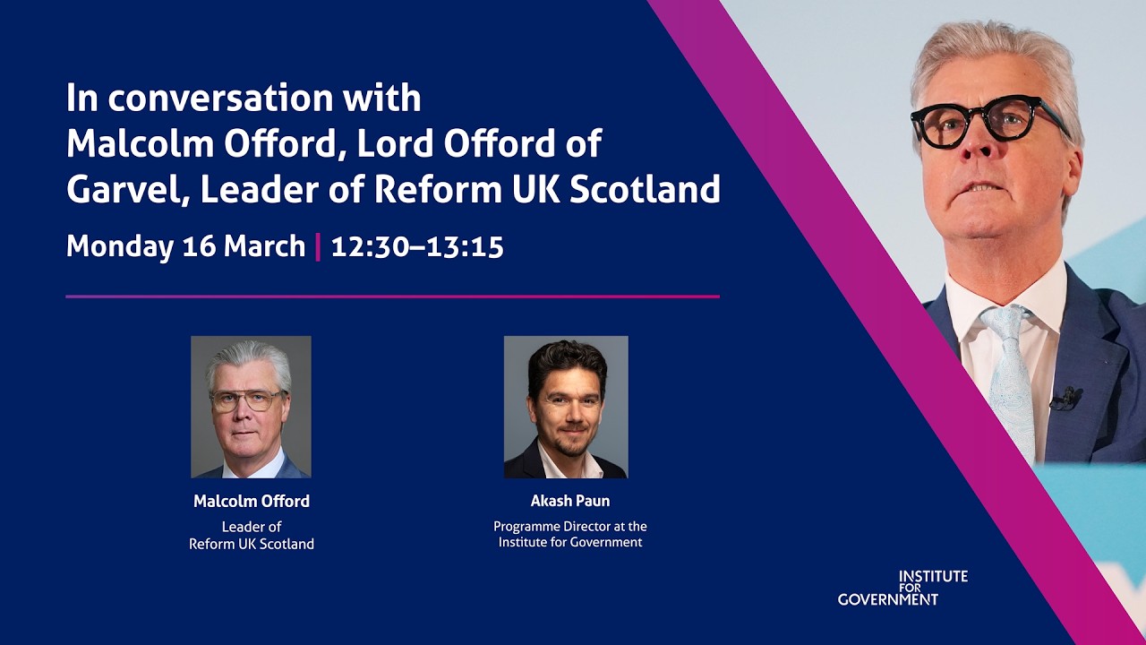 In conversation with Malcolm Offord, Lord Offord of Garvel, Leader of ...