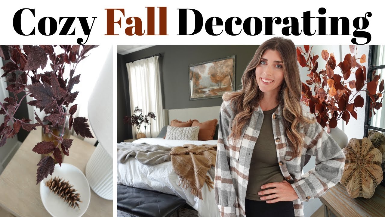 NEW Cozy Fall Decorate With Me 2022 / Fall Decorating Ideas Bedroom ...