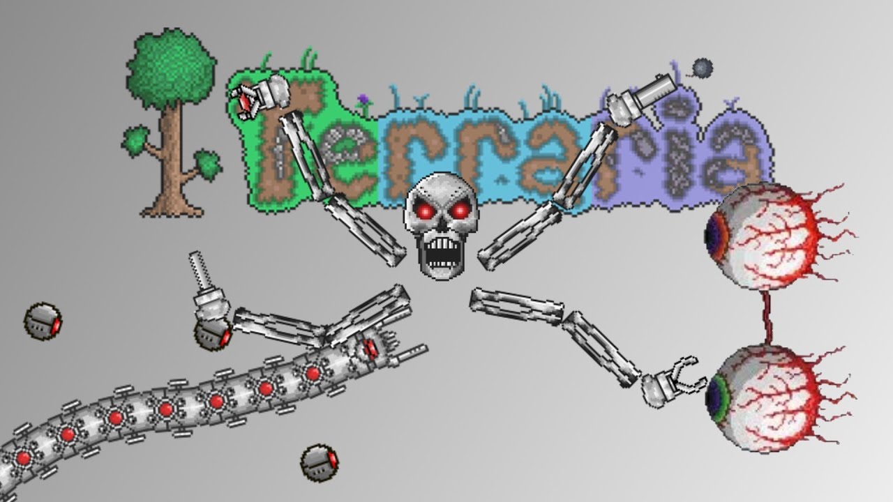 Matando os 3 Mechanical Bosses - Terraria - YouTube