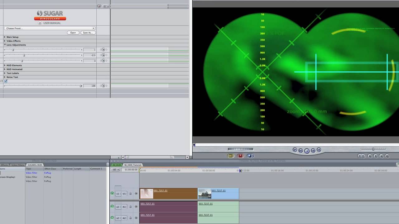 FxFactory: Viewfinder and HUD Tutorial - Final Cut Pro, Motion and AE - YouTube