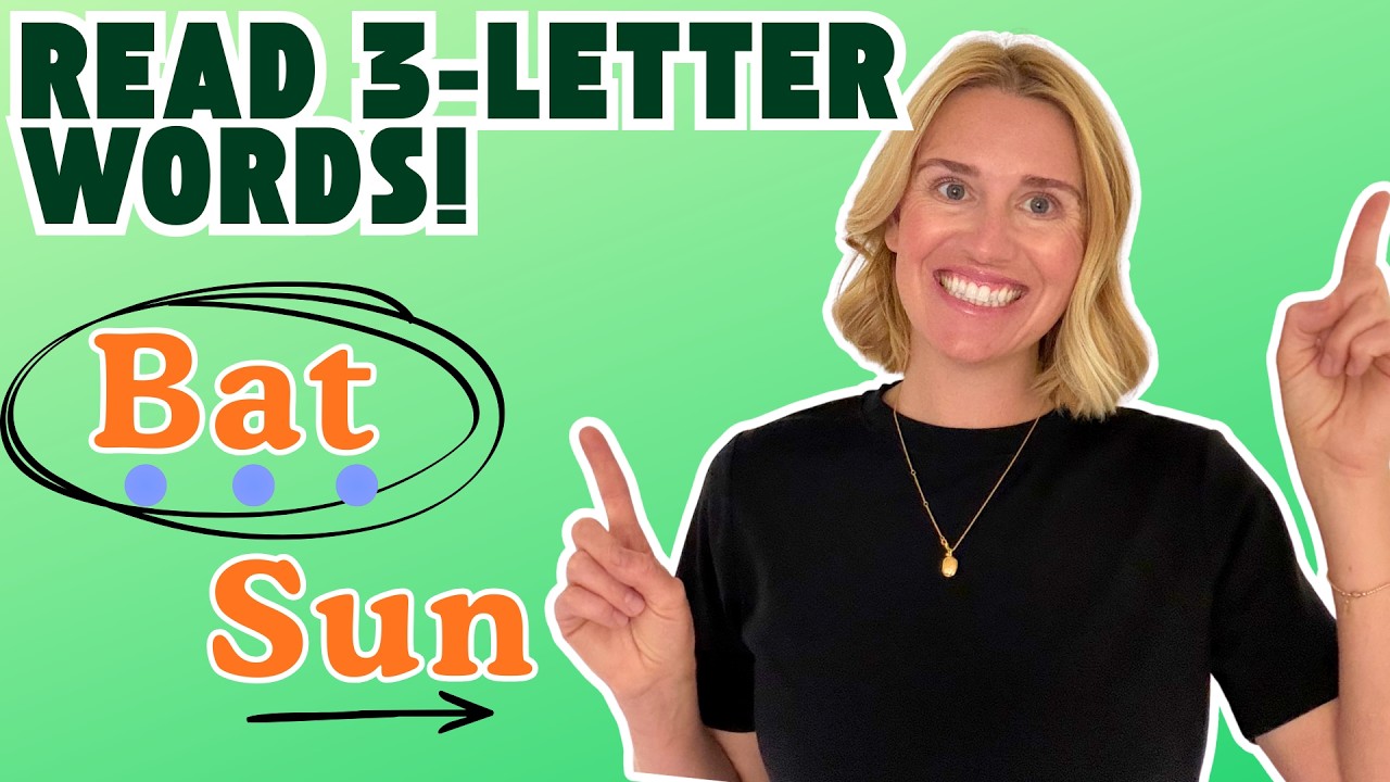 Learn to Read | Sound Out 3 Letter Words for Kids | Kindergarten ...