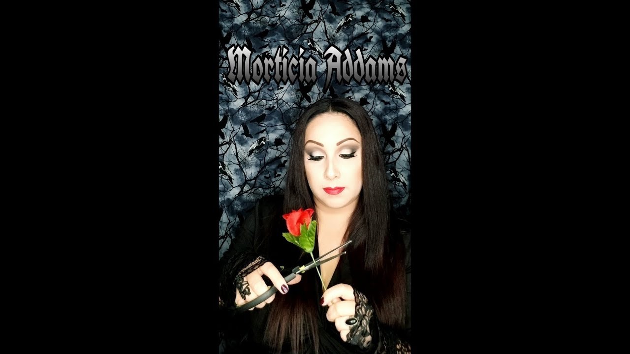 Morticia Addams makeup tutorial - YouTube