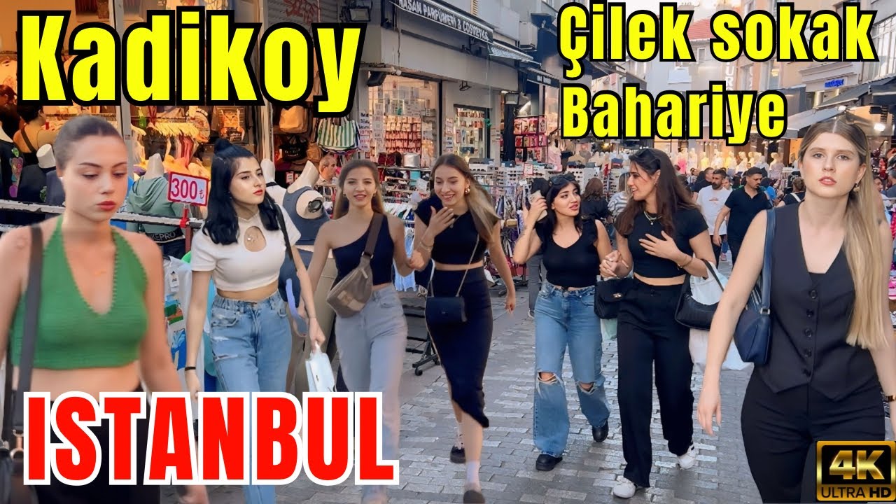 🇹🇷 Istanbul KADIKOY in holiday Çilek Street Prices Walking Tour Turkey ...