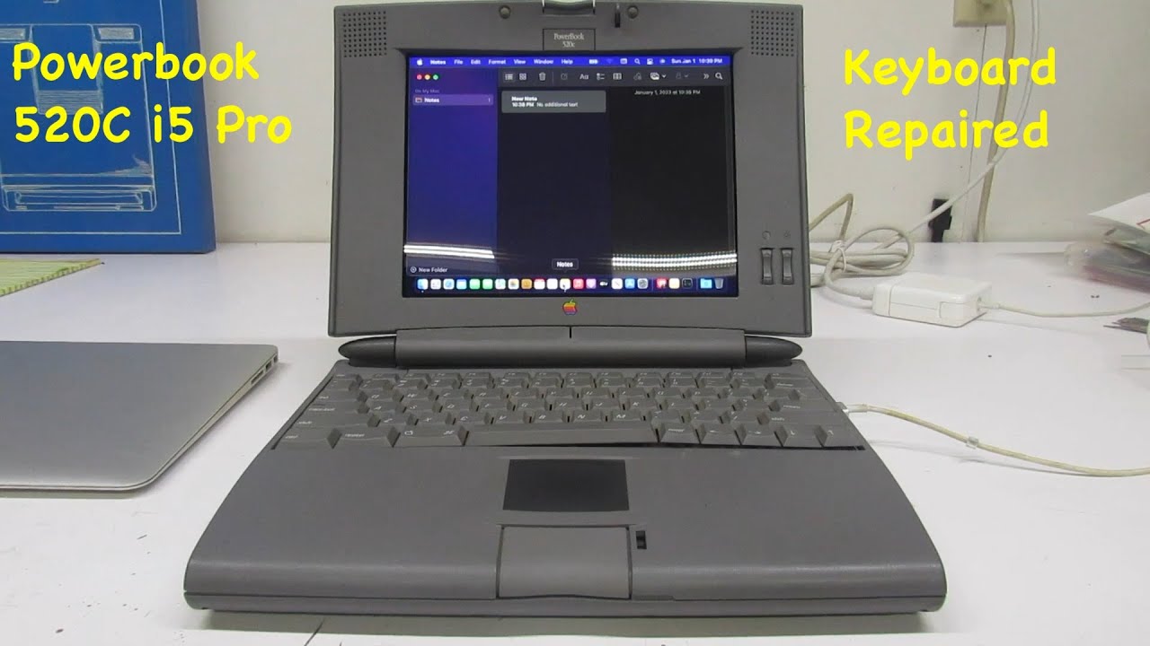 PowerBook 520C Pro i5- Keyboard repaired and anemic sound demonstration ...