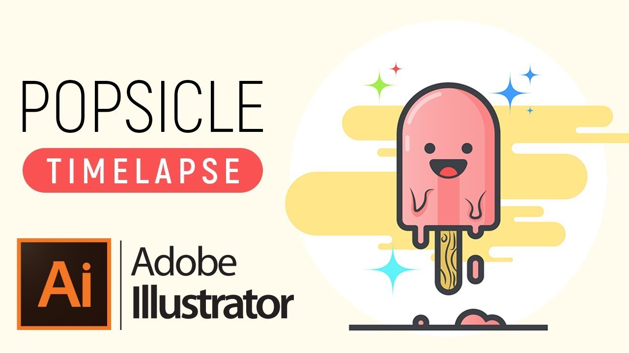 Popsicle Tutorial [Adobe Illustrator] | Speed Art - YouTube