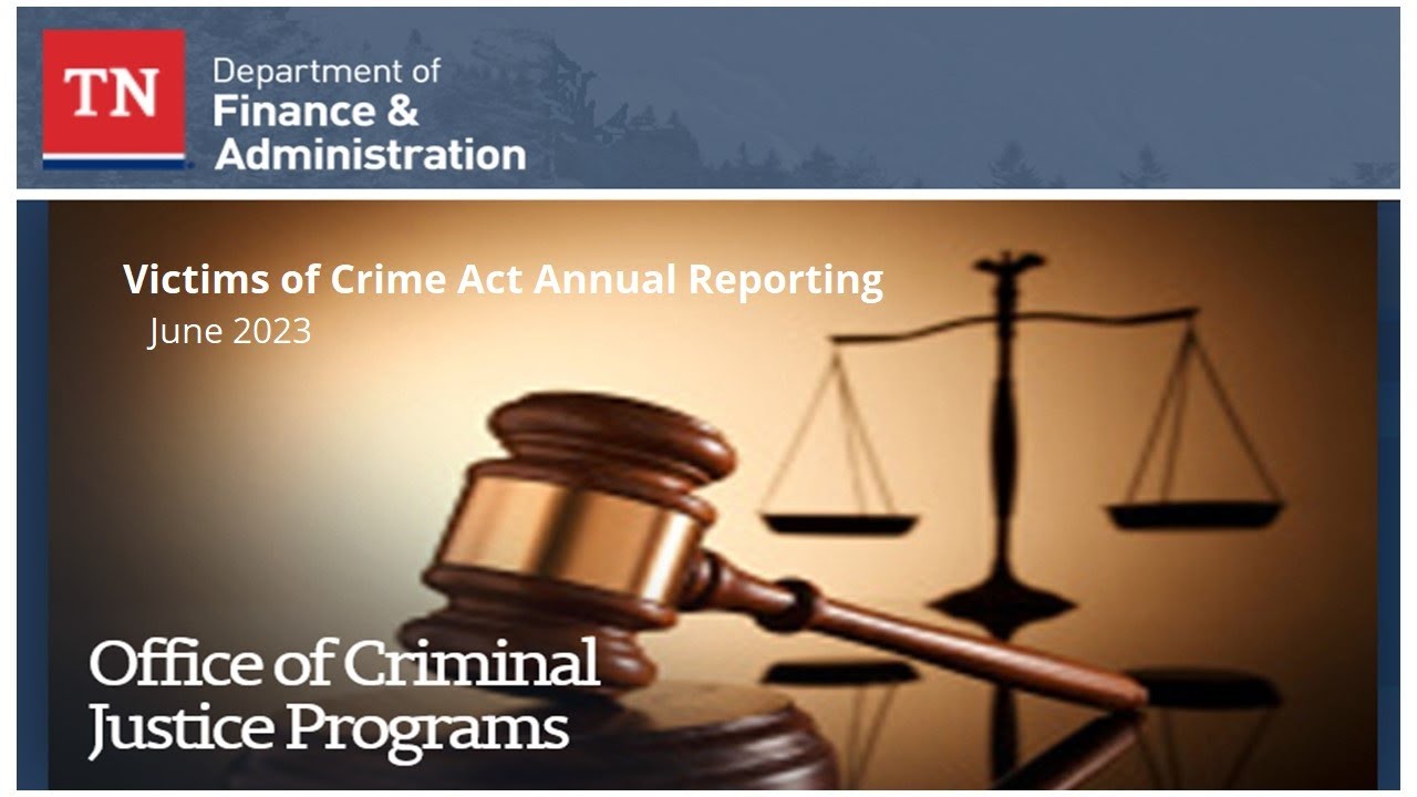 Victims of Crime Act Annual Reports - YouTube