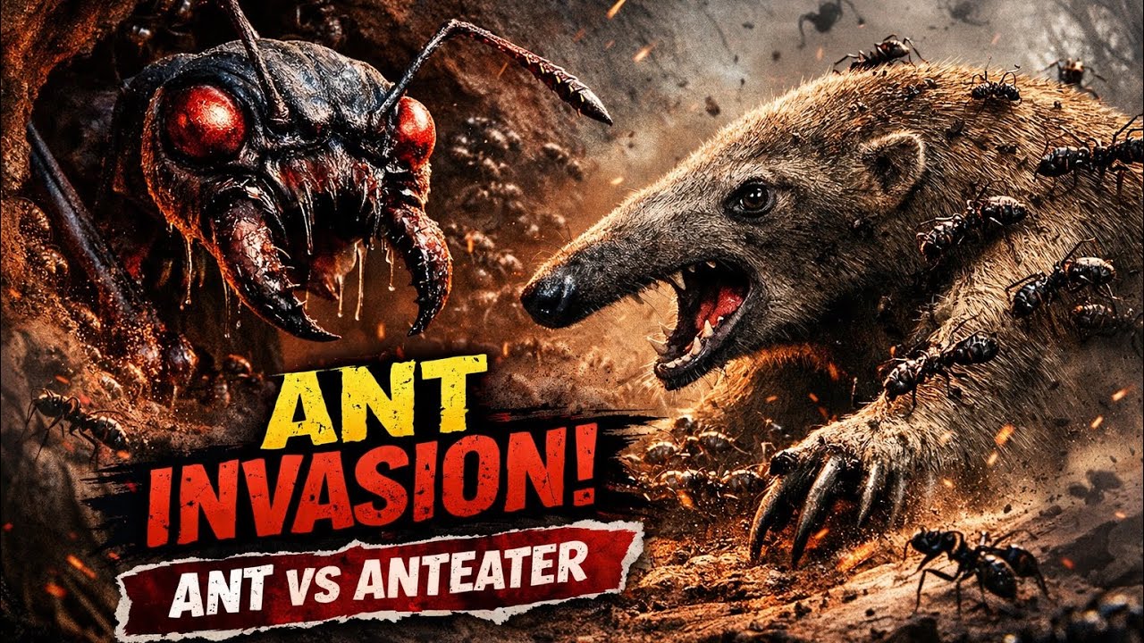 Alien Ant vs Ant Eater: The Predator Became the Prey - YouTube