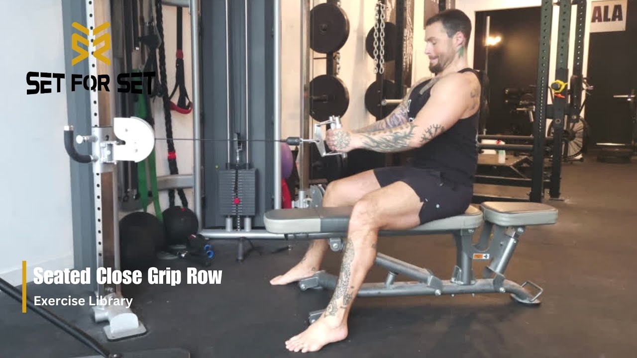 Seated Close Grip Row | SFS Exercise Library - YouTube