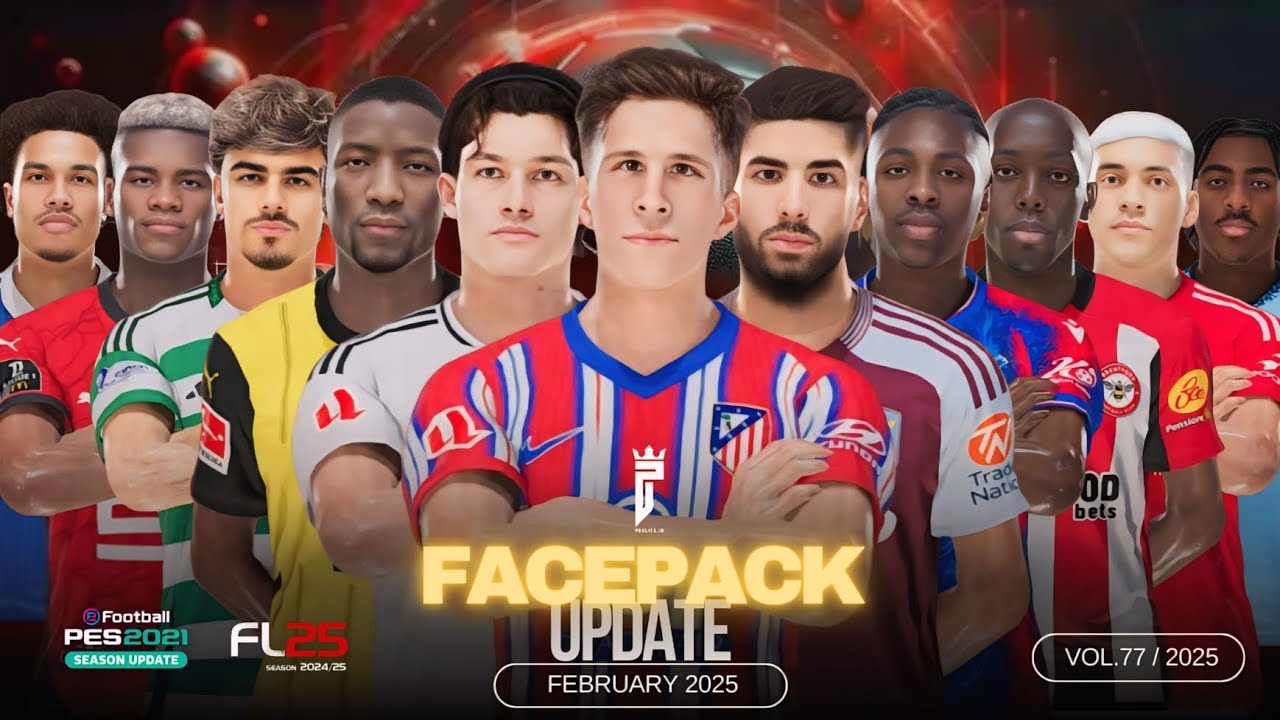 Facepack Update Pes 2021 & FL25 Vol.77 (SIDER) PC - YouTube