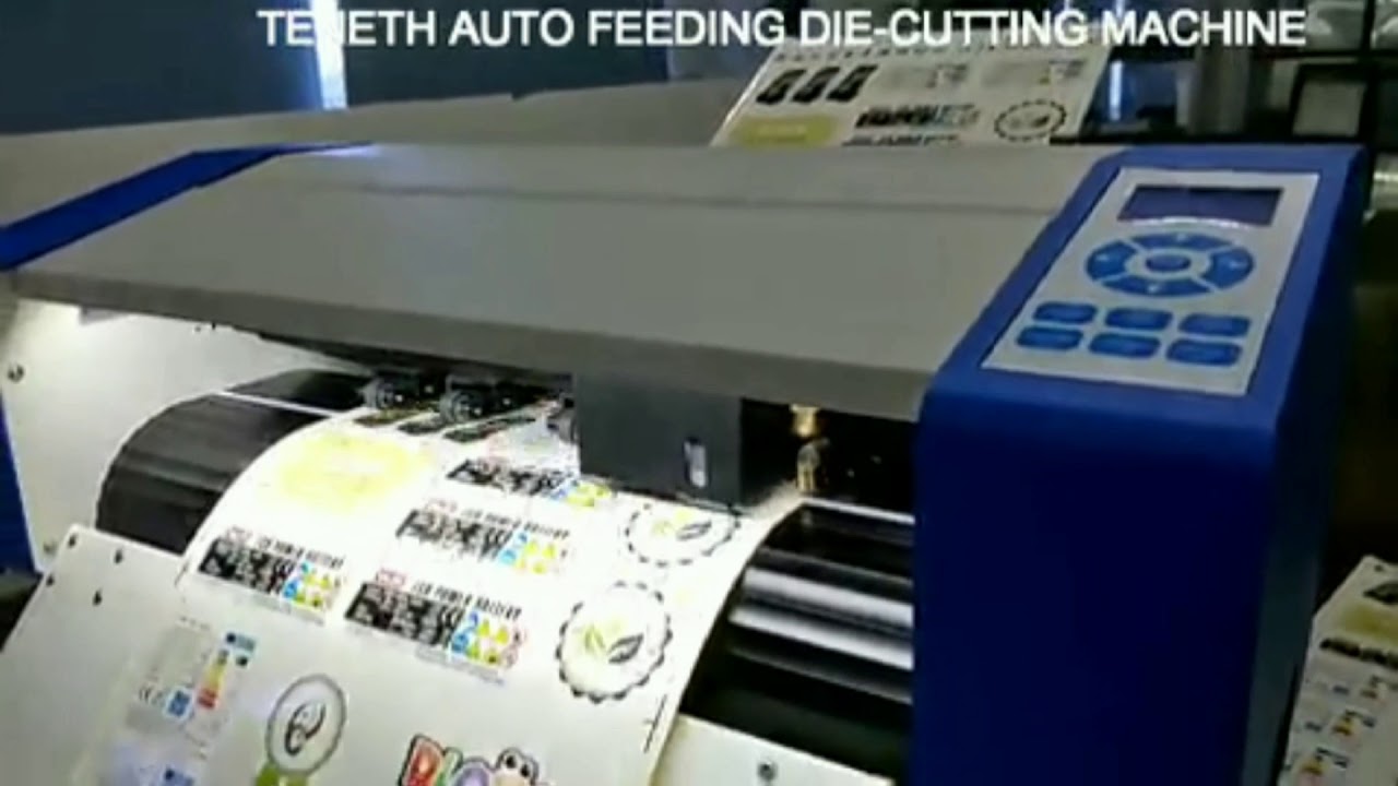 TENETH AUTO FEEDING DIE-CUTTING MACHINE - YouTube