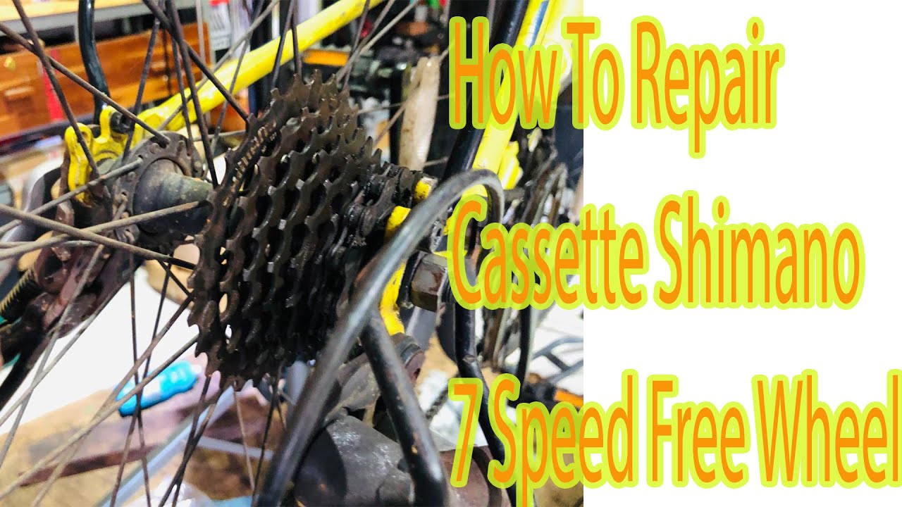 How To Repair Cassette Shimano 7 Speed Free Wheels - YouTube