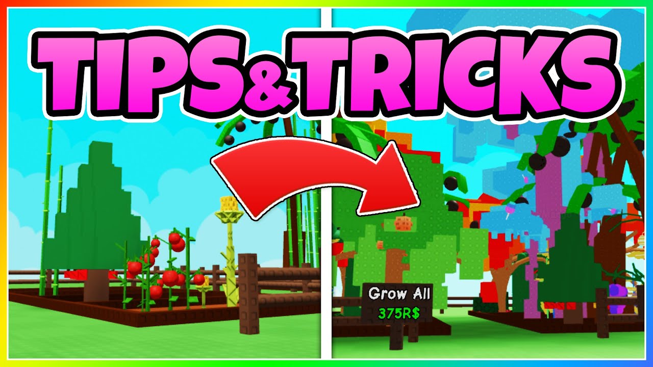 TIPS&TRICKS for beginners GROW A GARDEN (Noob to PRO!) ROBLOX - YouTube