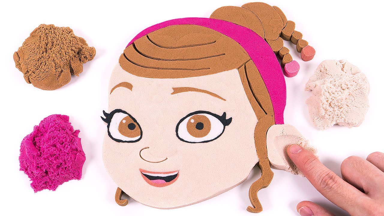 DIY How to Make Kinetic Sand Disney Vampirina Poppy Peepleson Face ...
