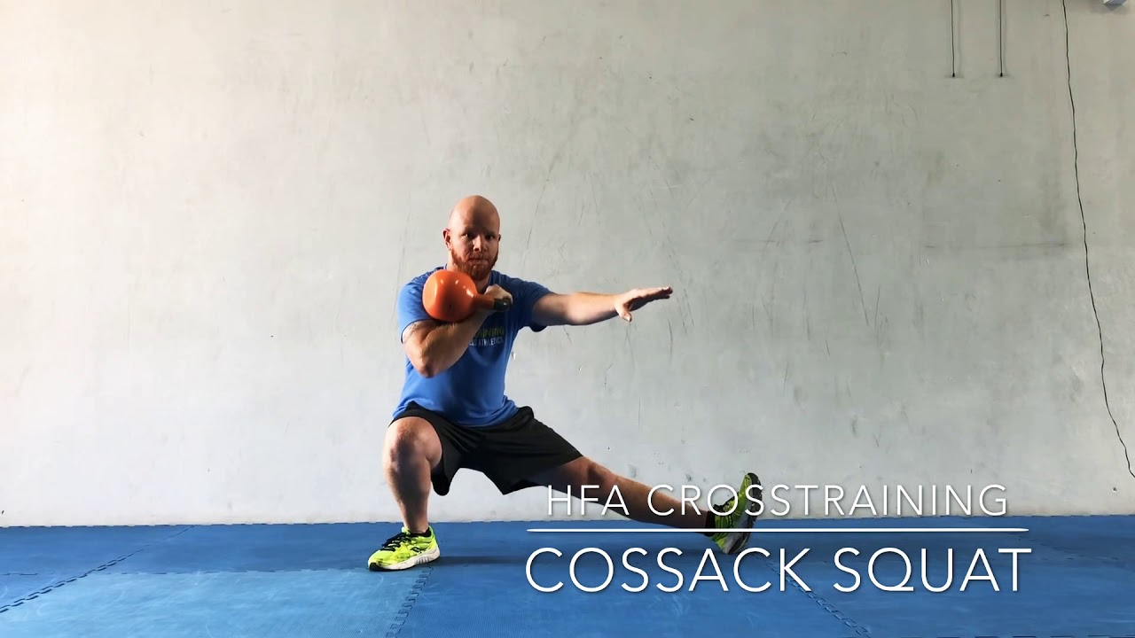 COSSACK SQUAT (KB & DISCO) - HFA CrossTraining - YouTube