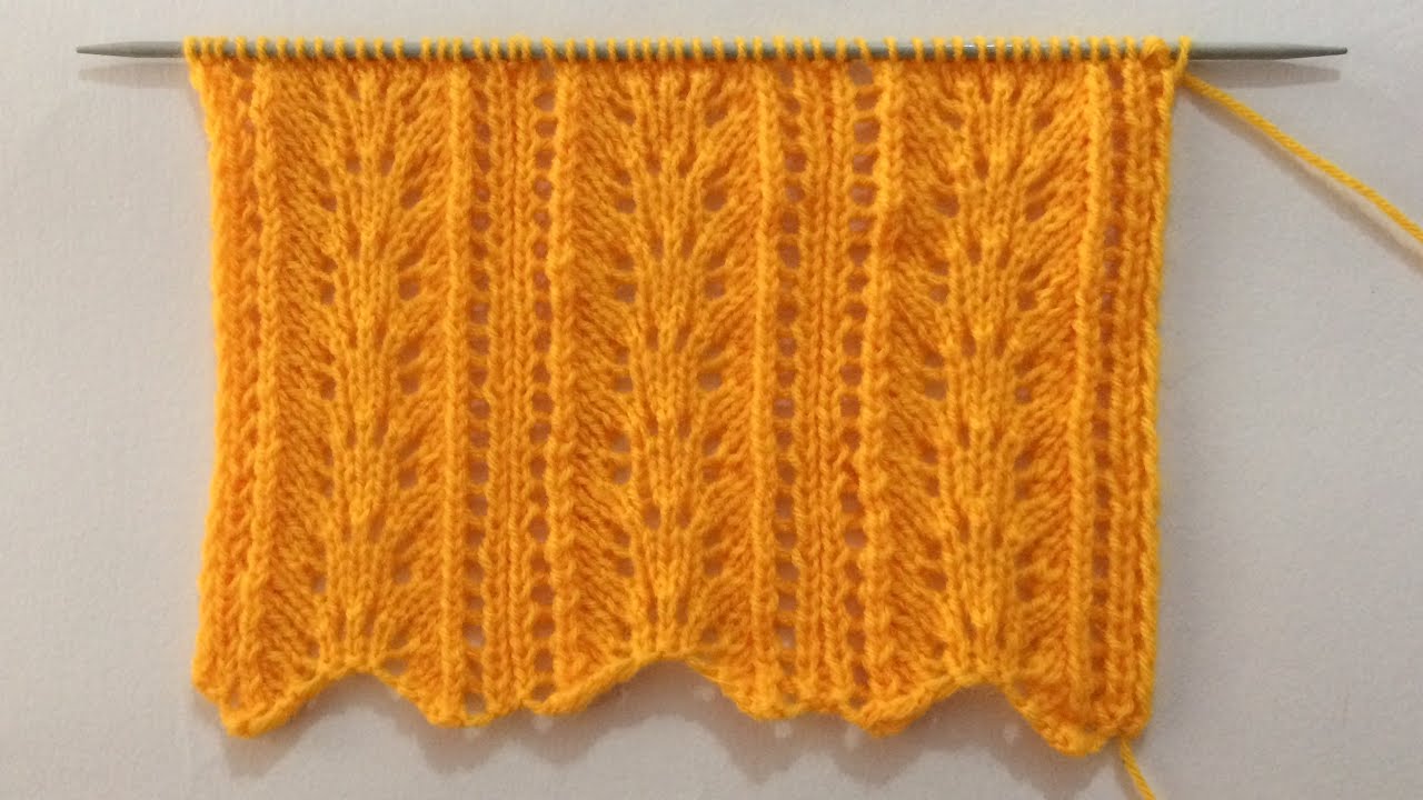 Very Pretty Knitting Stitch Pattern For Ladies Shawl/Cardigan - YouTube