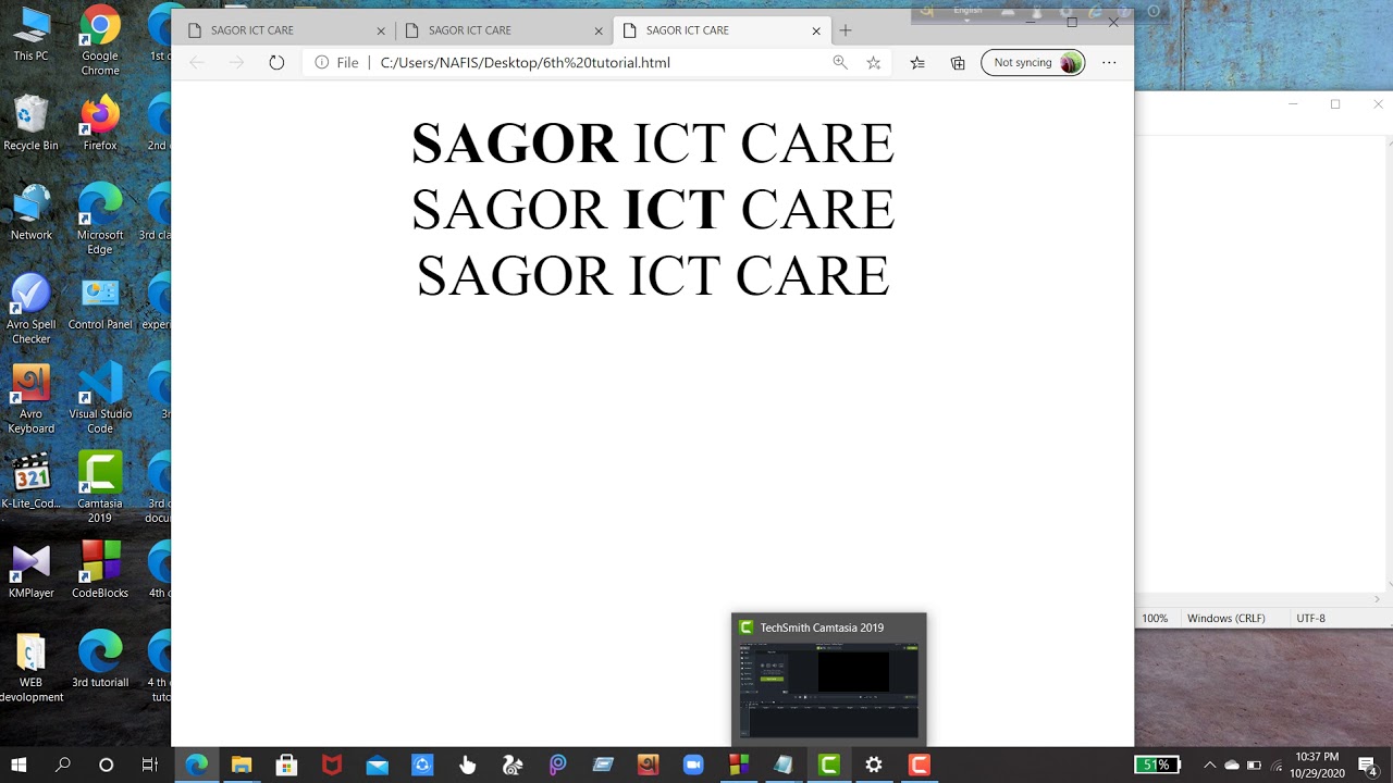 HTML 6th Tutorial - YouTube