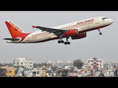 Air India take off from Kolkata Airport to Delhi - YouTube