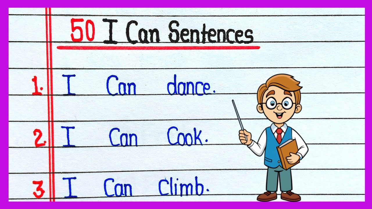 I Can Sentences 20 Examples || i can sentences 20 || i can sentences in ...
