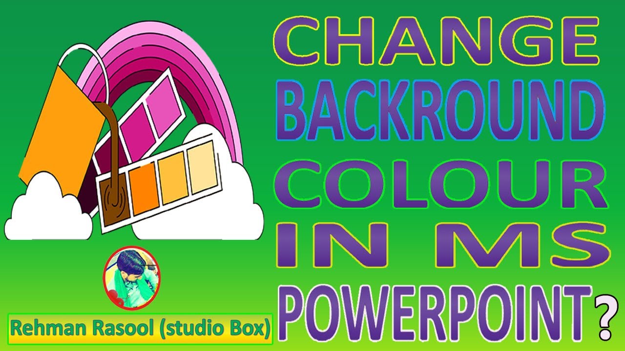 How to change Background colour in MS powerpoint? # ...